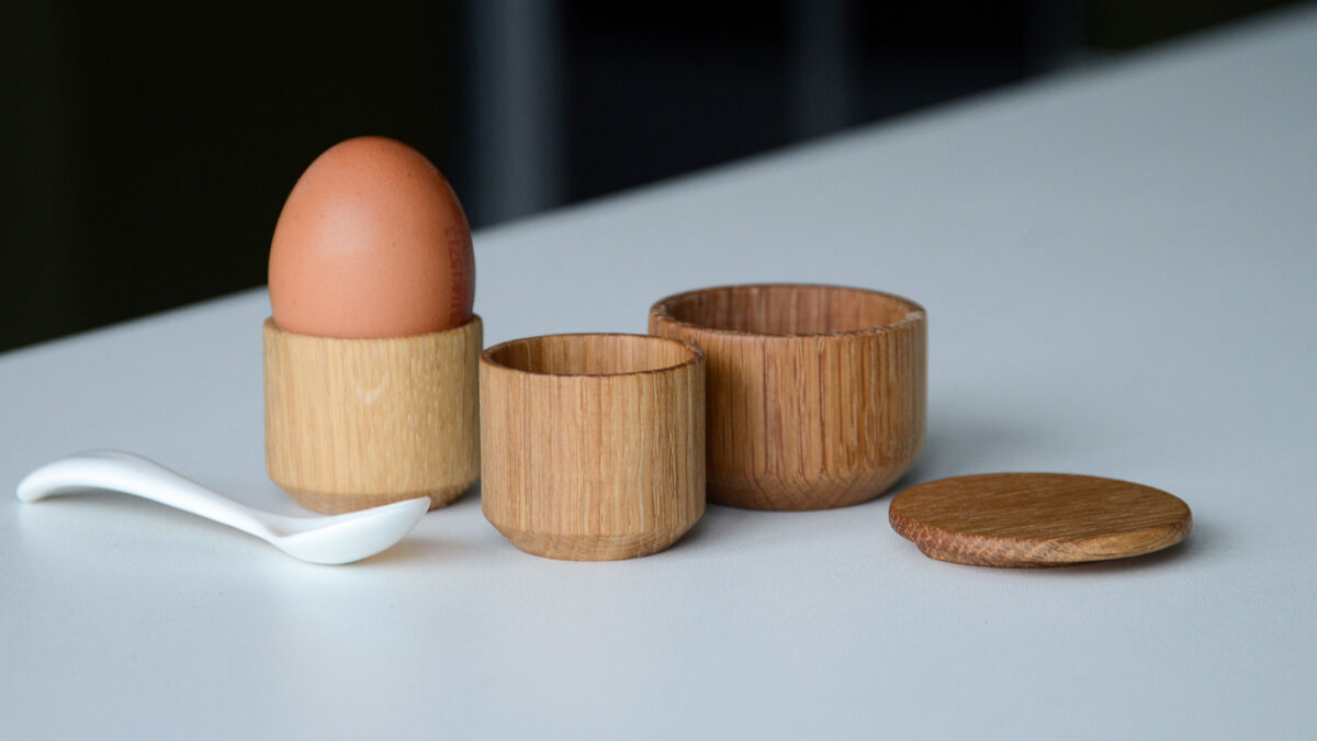 Oak Lidded Pots for Salt | Natural Bed Company