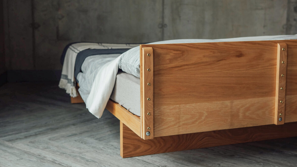 Kyoto Japanese Bed with Headboard | Natural Bed Company