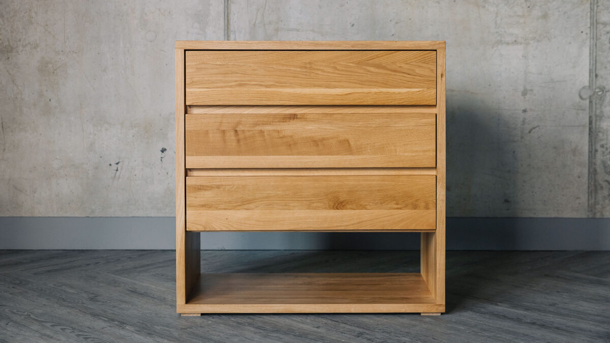 Cube Solid Oak Chest | Bedroom Storage | Natural Bed Company